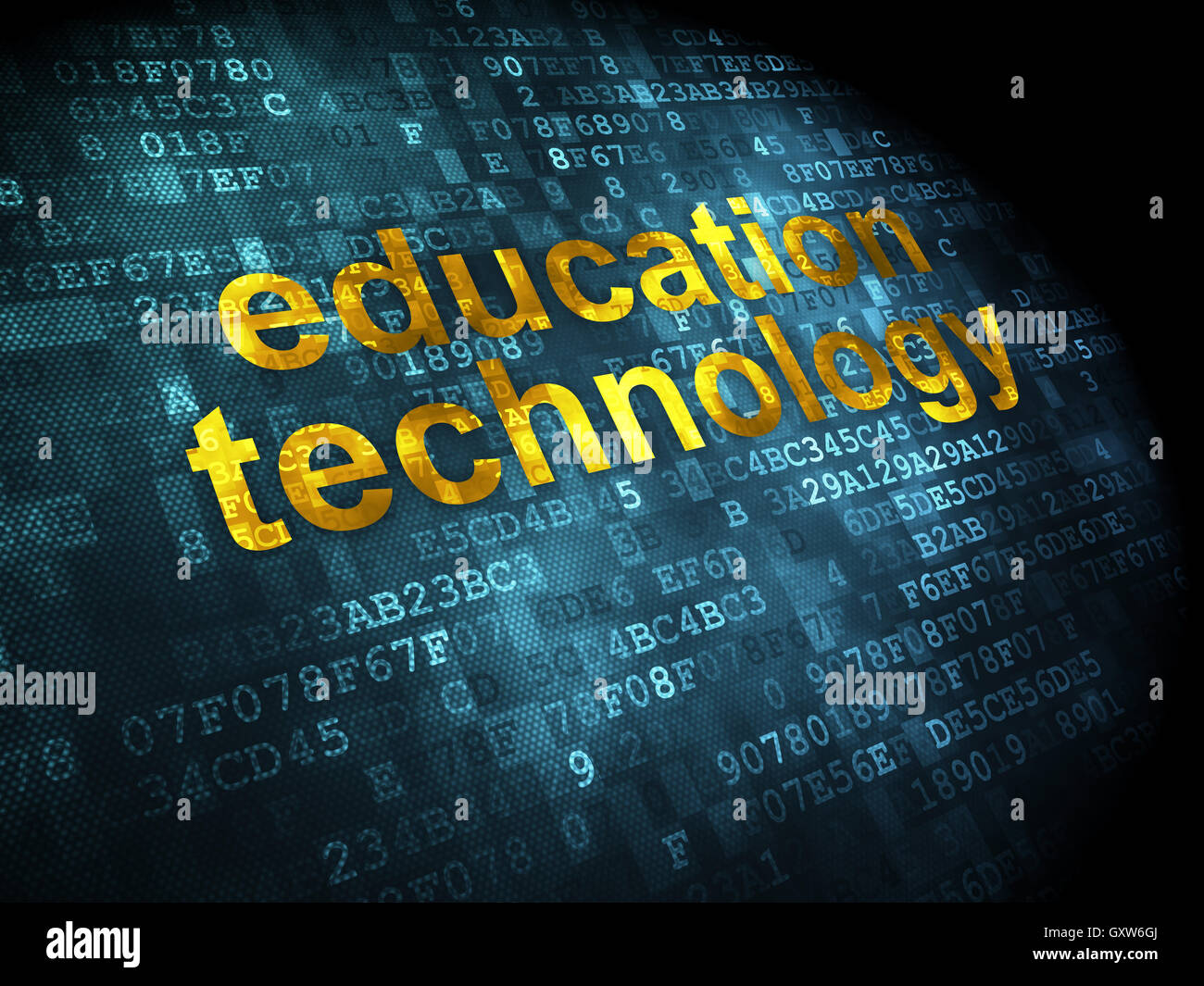Education concept: Education Technology on digital background Stock ...