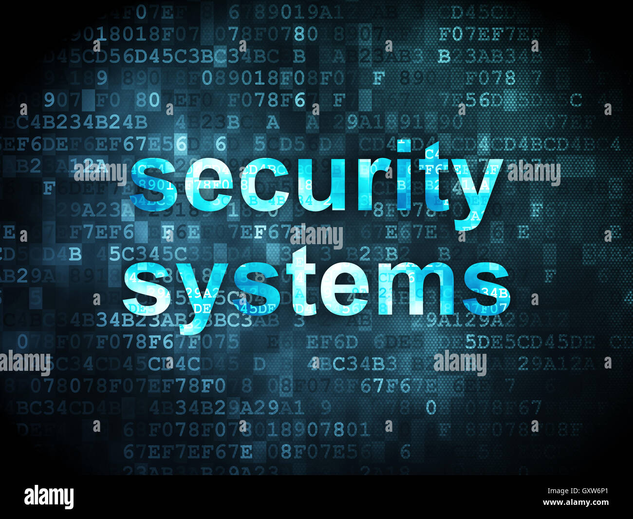 Security concept: Security Systems on digital background Stock Photo ...