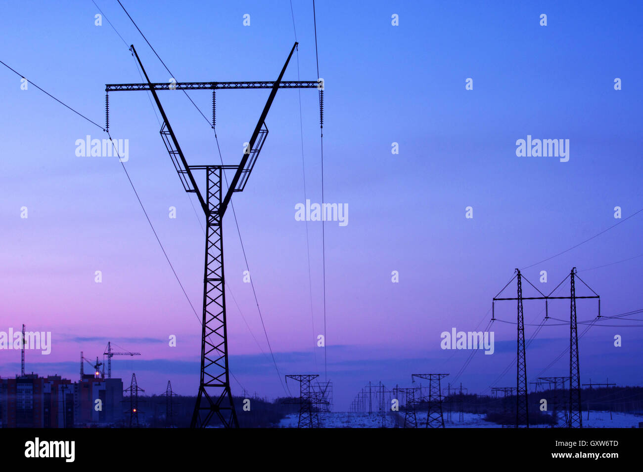 Electricity towers hi-res stock photography and images - Alamy