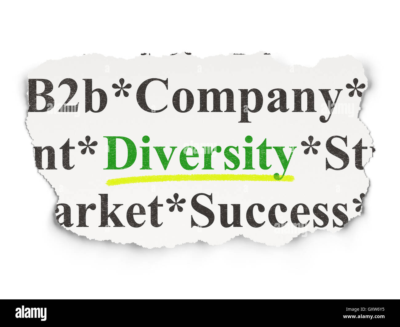 Business concept: Diversity on Paper background Stock Photo - Alamy