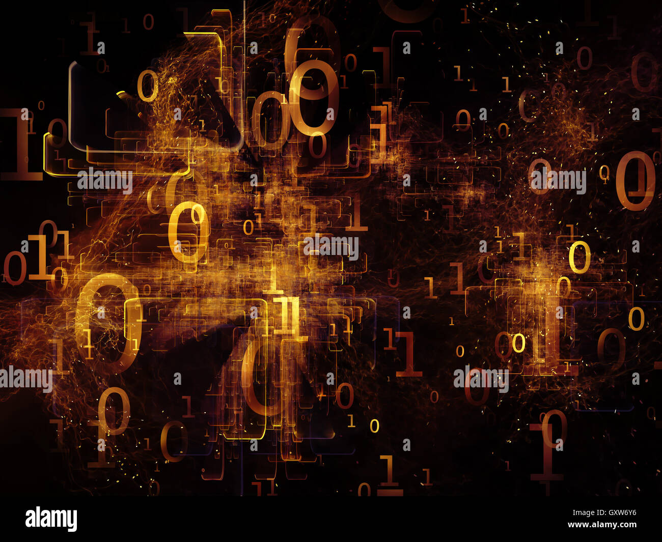 Universe of Numbers Stock Photo - Alamy