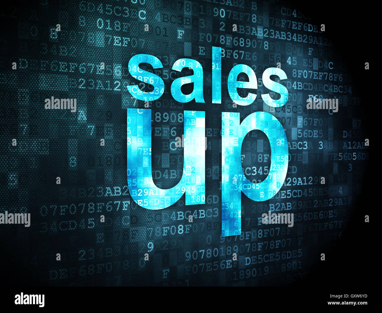 Marketing concept: Sales Up on digital background Stock Photo - Alamy