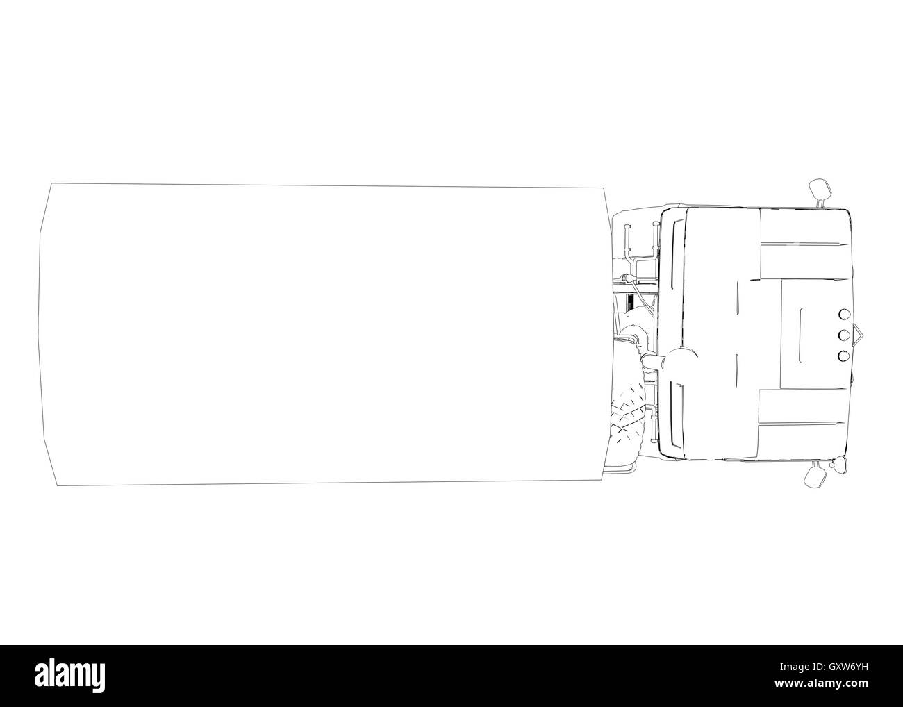 Diesel engine truck closeup Cut Out Stock Images & Pictures - Alamy