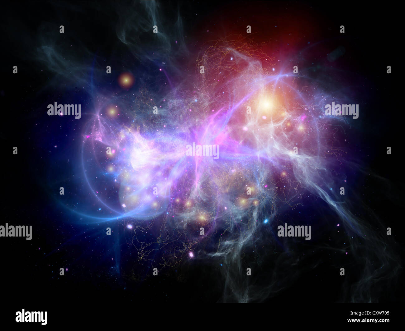 Visualization of Fractal Nebulae Stock Photo - Alamy