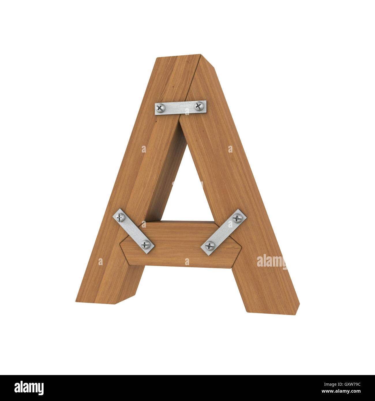 Wooden letter A Stock Photo - Alamy