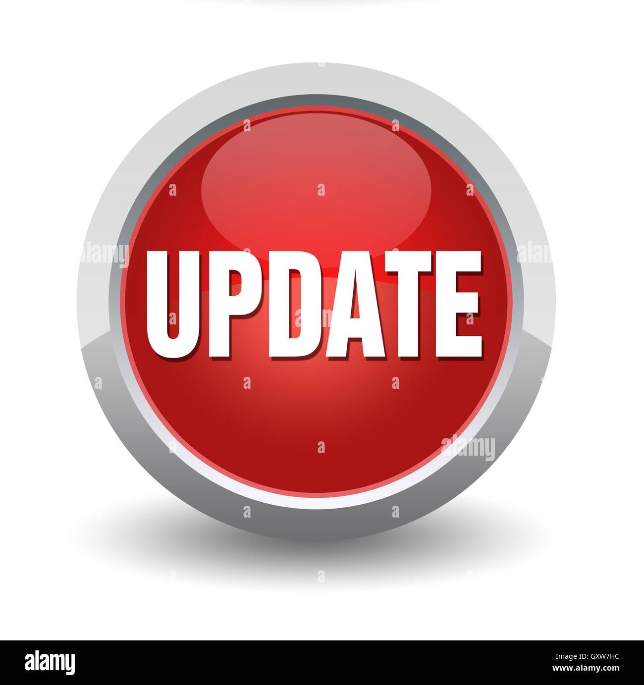 Gold metallic round sticker Cut Out Stock Images & Pictures - Alamy