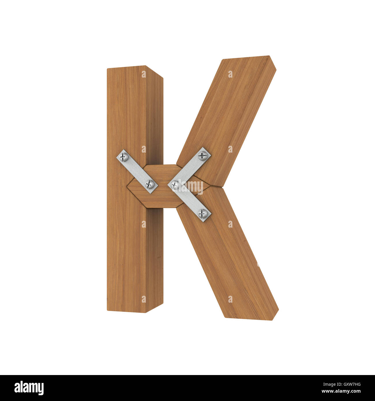 Wooden letter K Stock Photo - Alamy