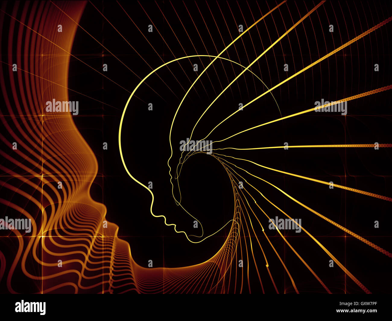 Unfolding of Soul Geometry Stock Photo - Alamy