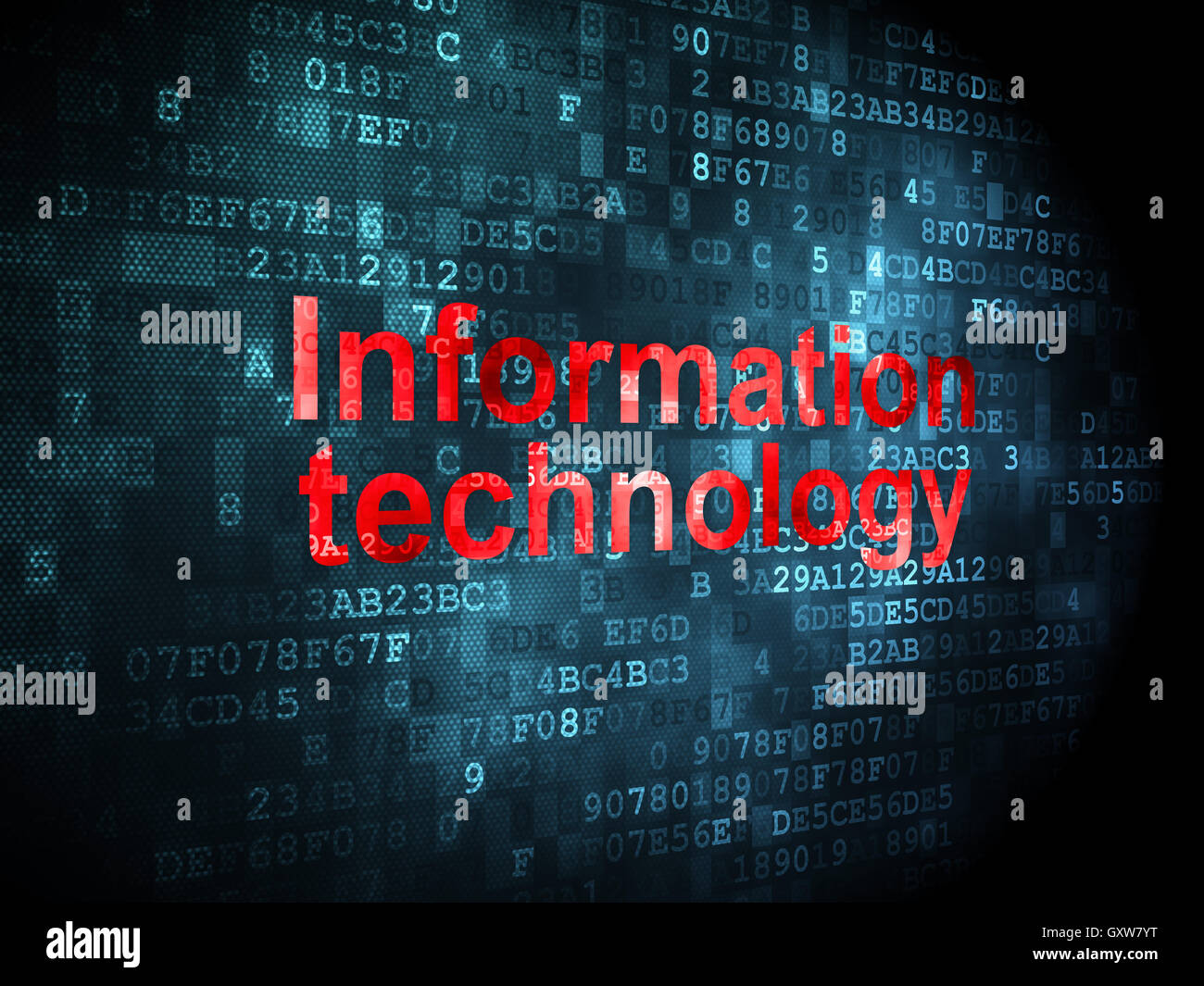 Data concept: Information Technology on digital background Stock Photo ...