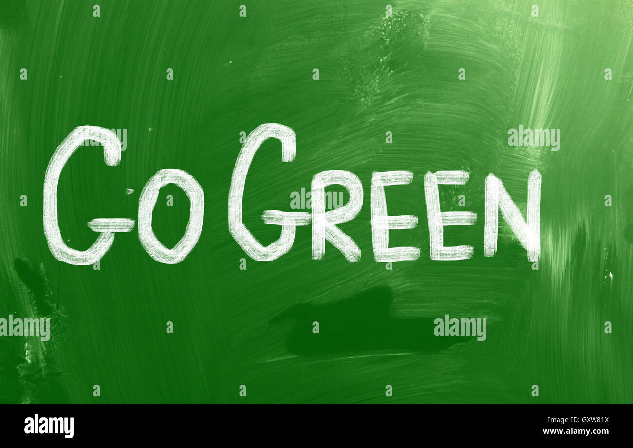Go Green Concept Stock Photo - Alamy