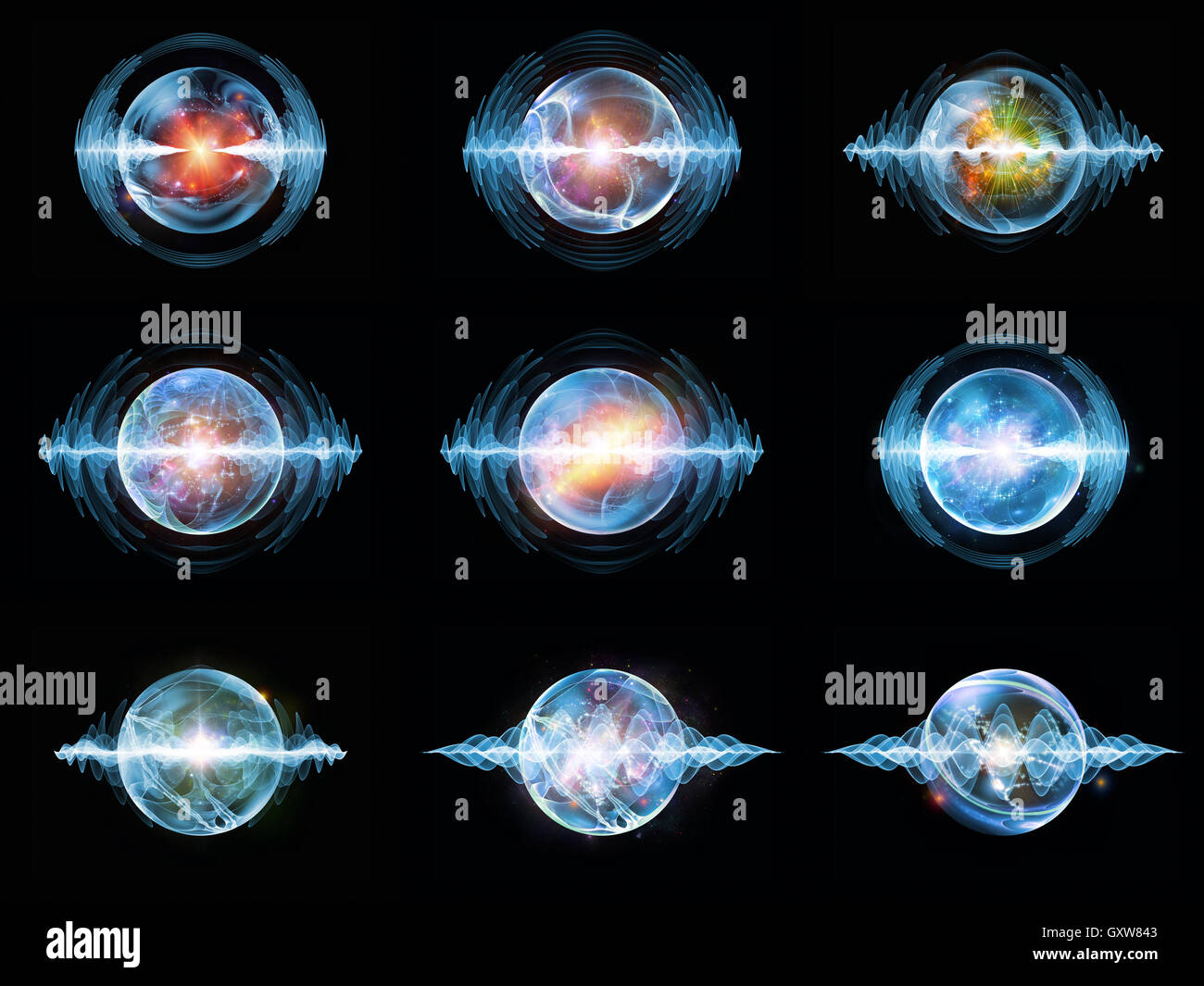 Wave particle hi-res stock photography and images - Alamy