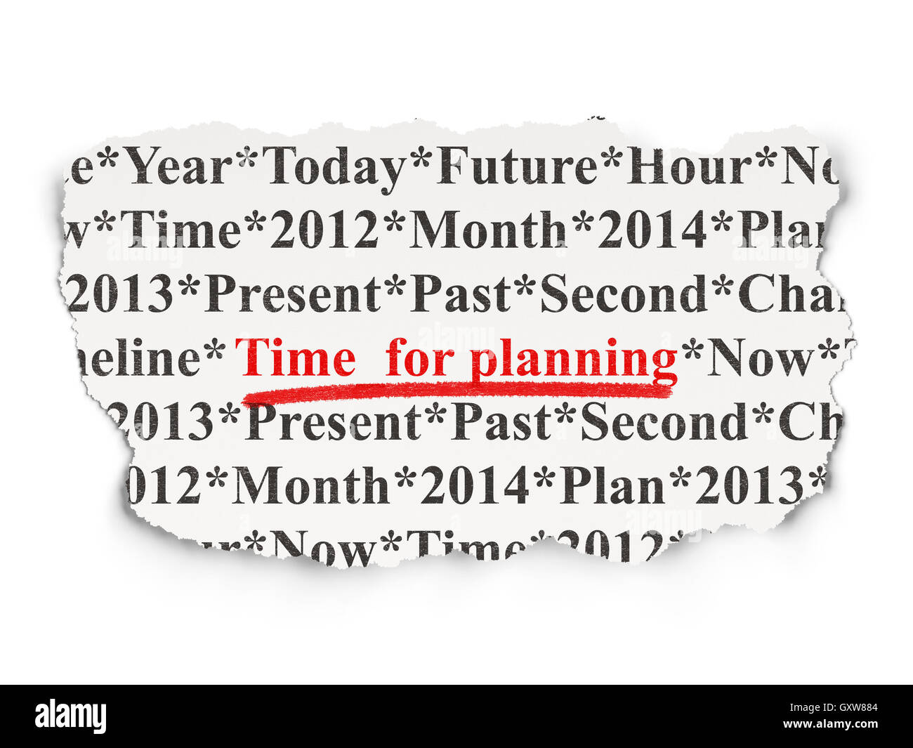 Timeline concept: Time for Planning on Paper background Stock Photo - Alamy