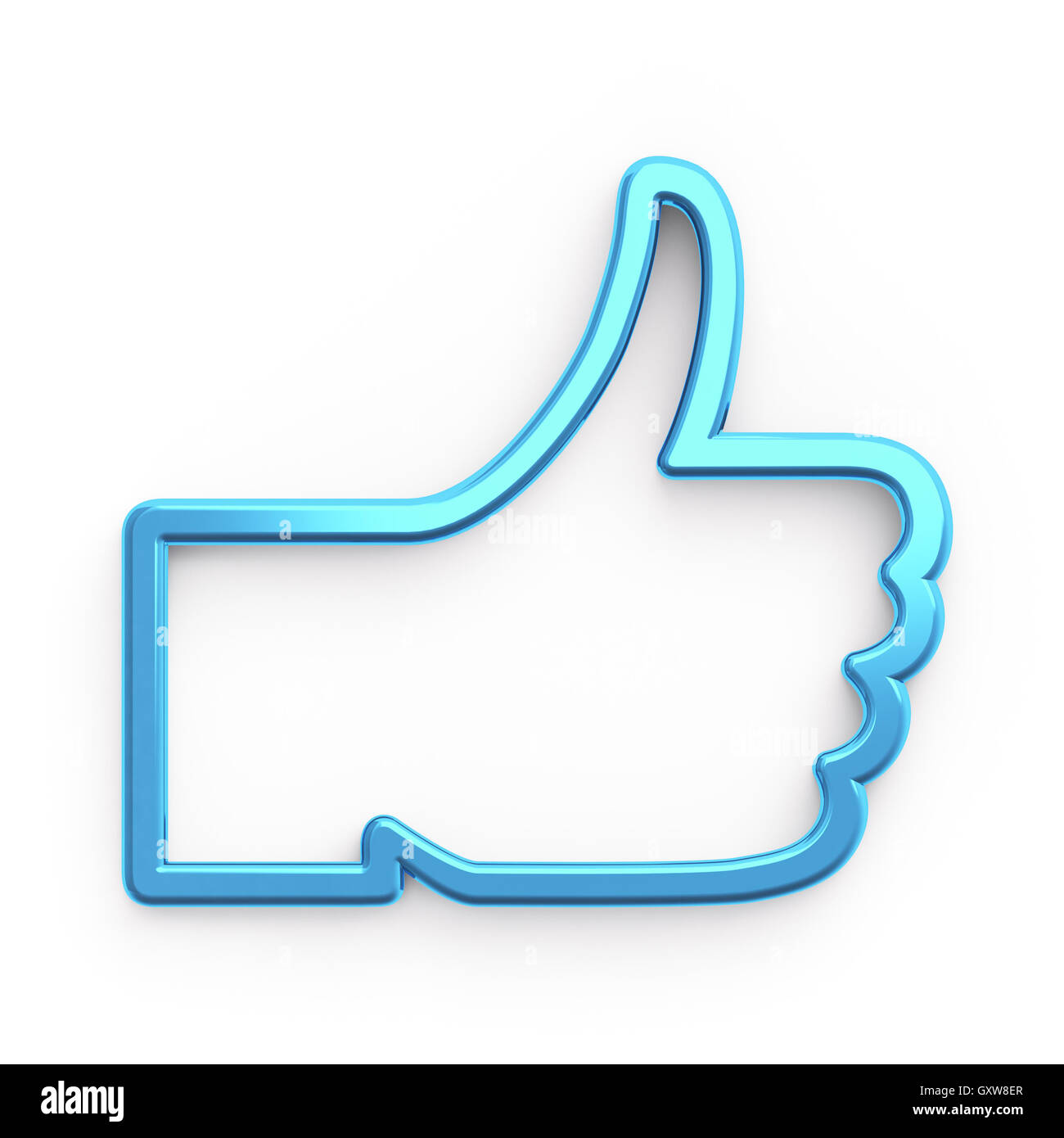 Like symbol on white background Stock Photo - Alamy