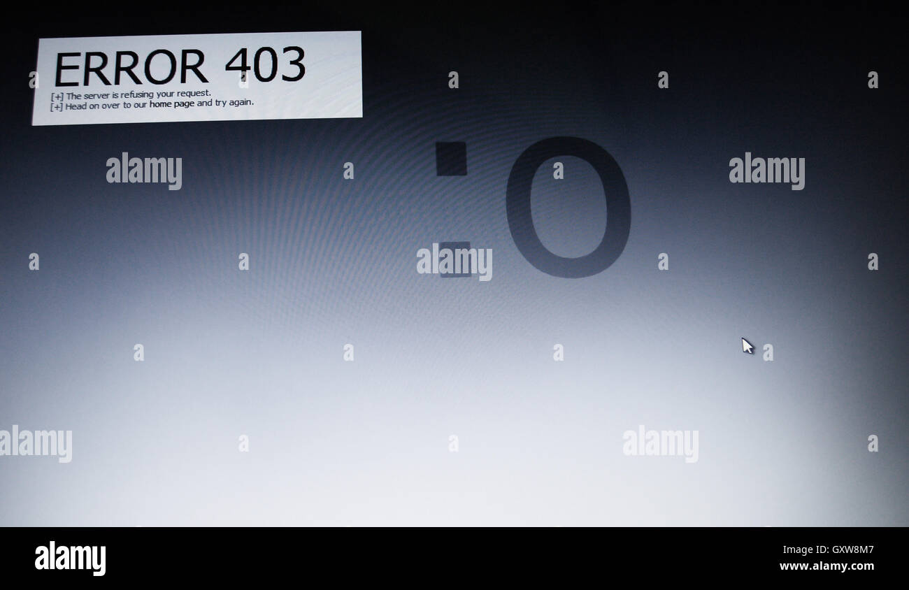 internet error 403 Stock Photo - Alamy