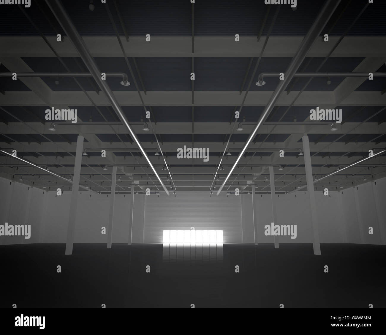 New Modern Empty Storehouse Stock Photo - Alamy