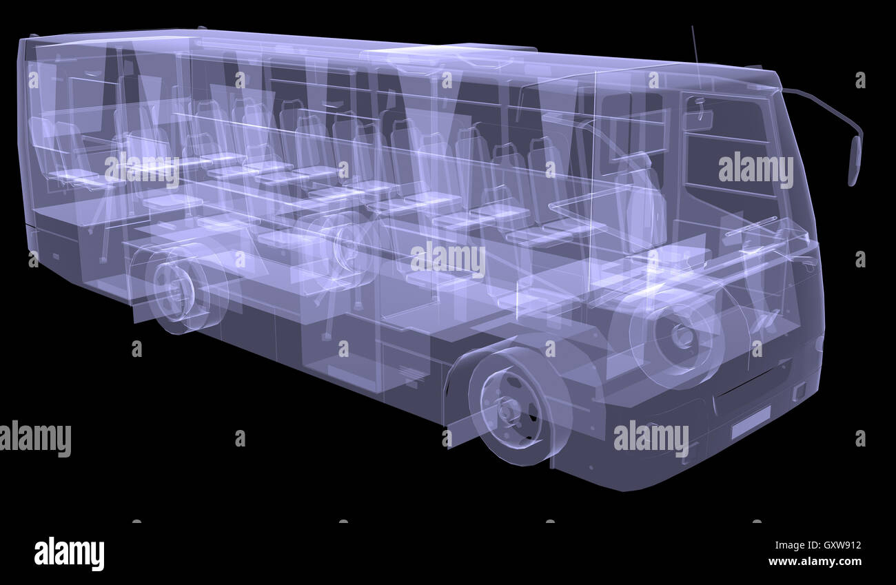 Big bus. X-ray Stock Photo - Alamy