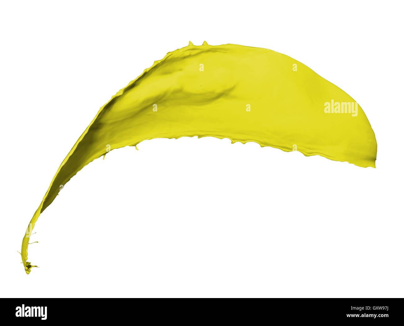 yellow paint splash Stock Photo - Alamy