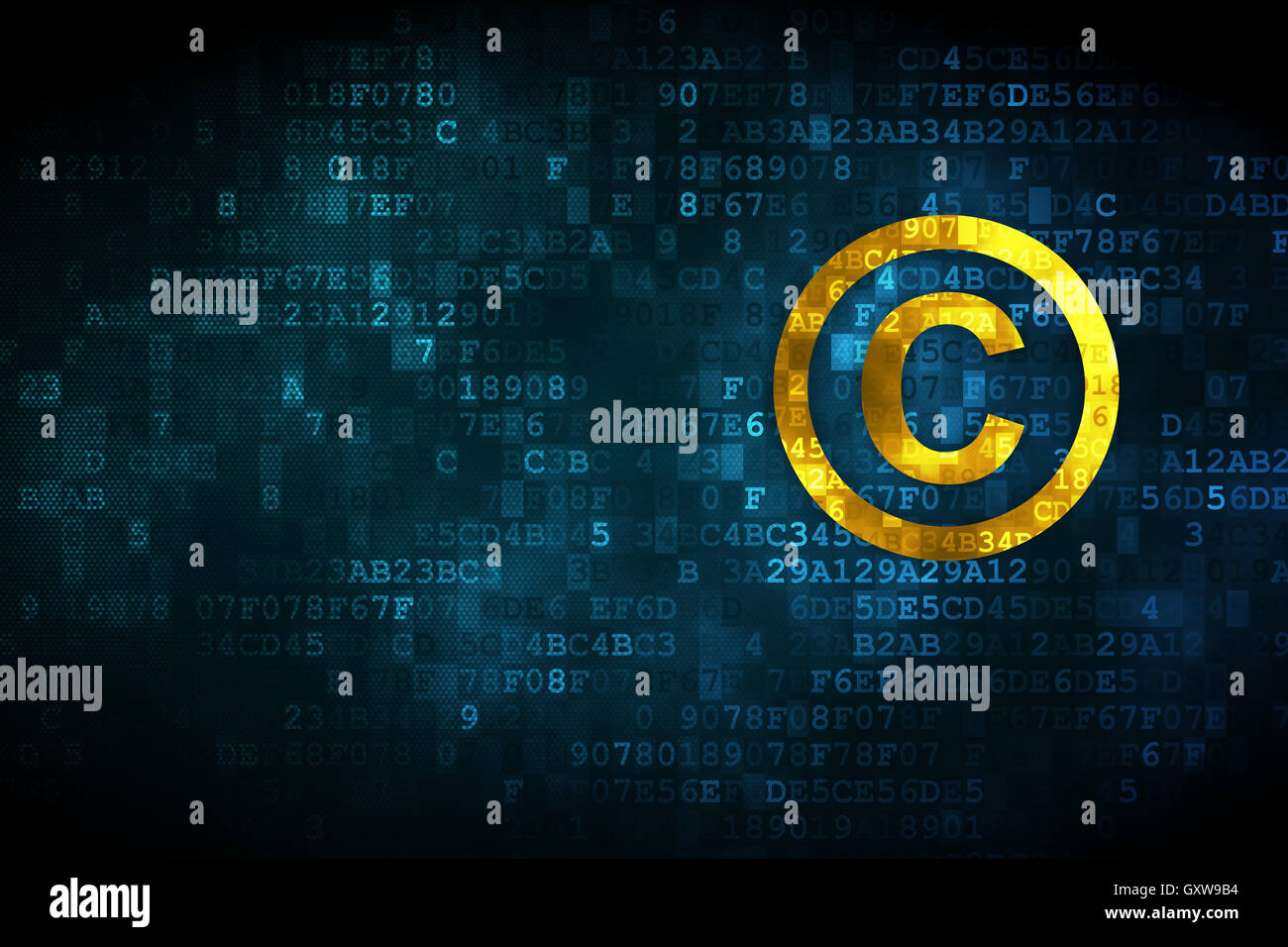 Law concept: Copyright on digital background Stock Photo - Alamy