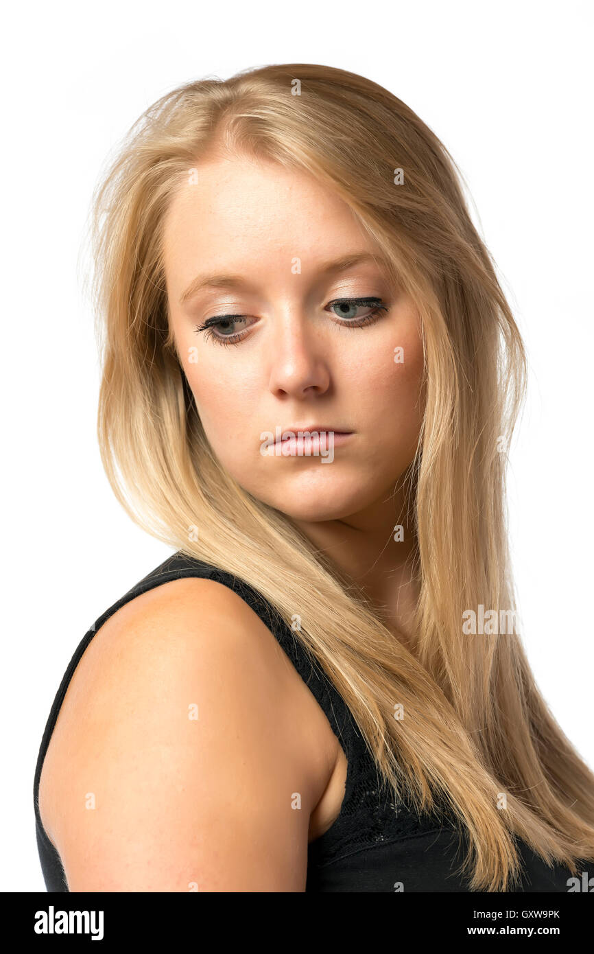 Portrait sad girl Stock Photo - Alamy