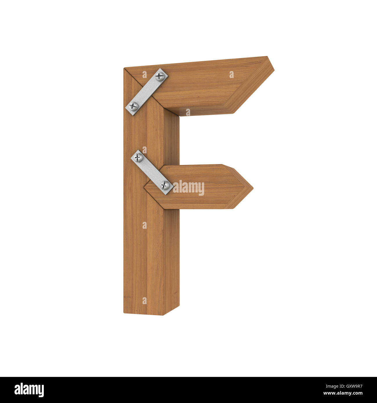 Wooden letter F Stock Photo - Alamy