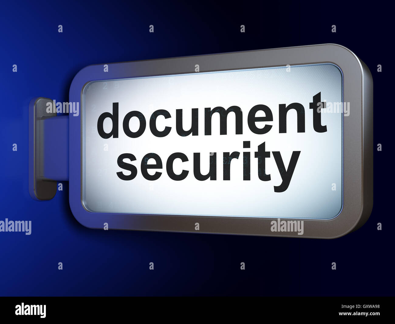 Safety concept: Document Security on billboard background Stock Photo ...