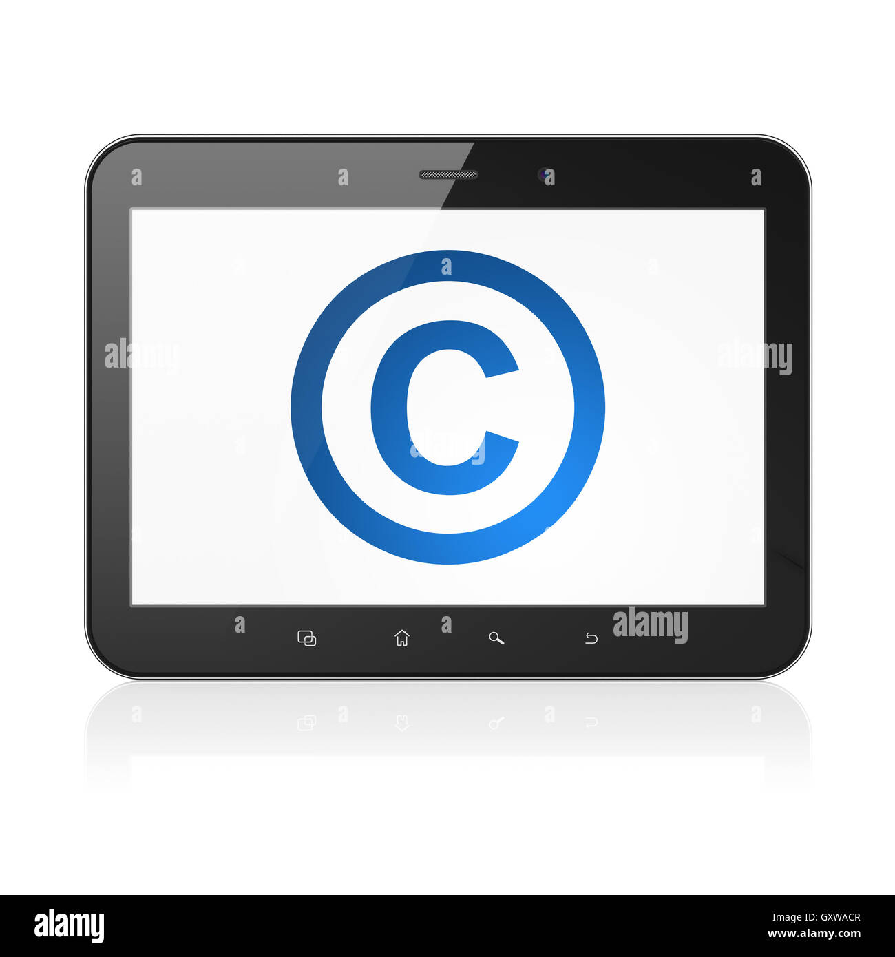 Law concept: Copyright on tablet pc computer Stock Photo - Alamy