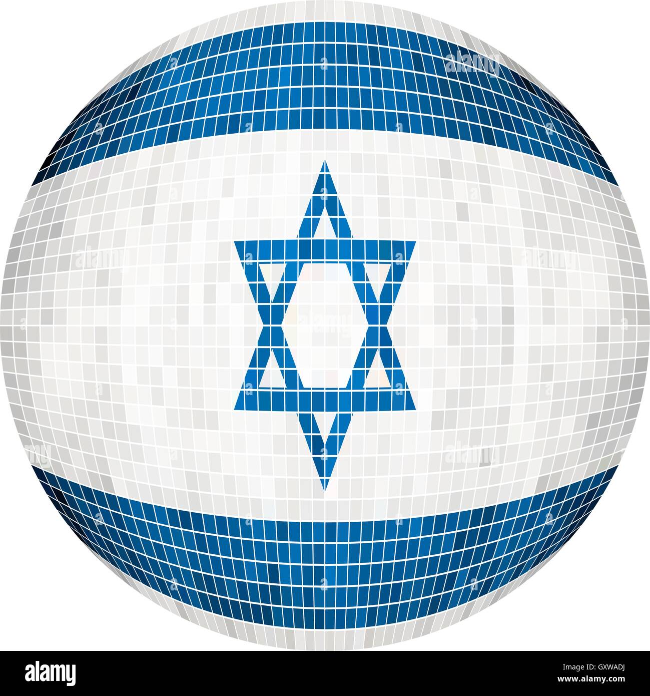 Ball with Israel flag - Illustration, Sphere Israel Flag vector ...