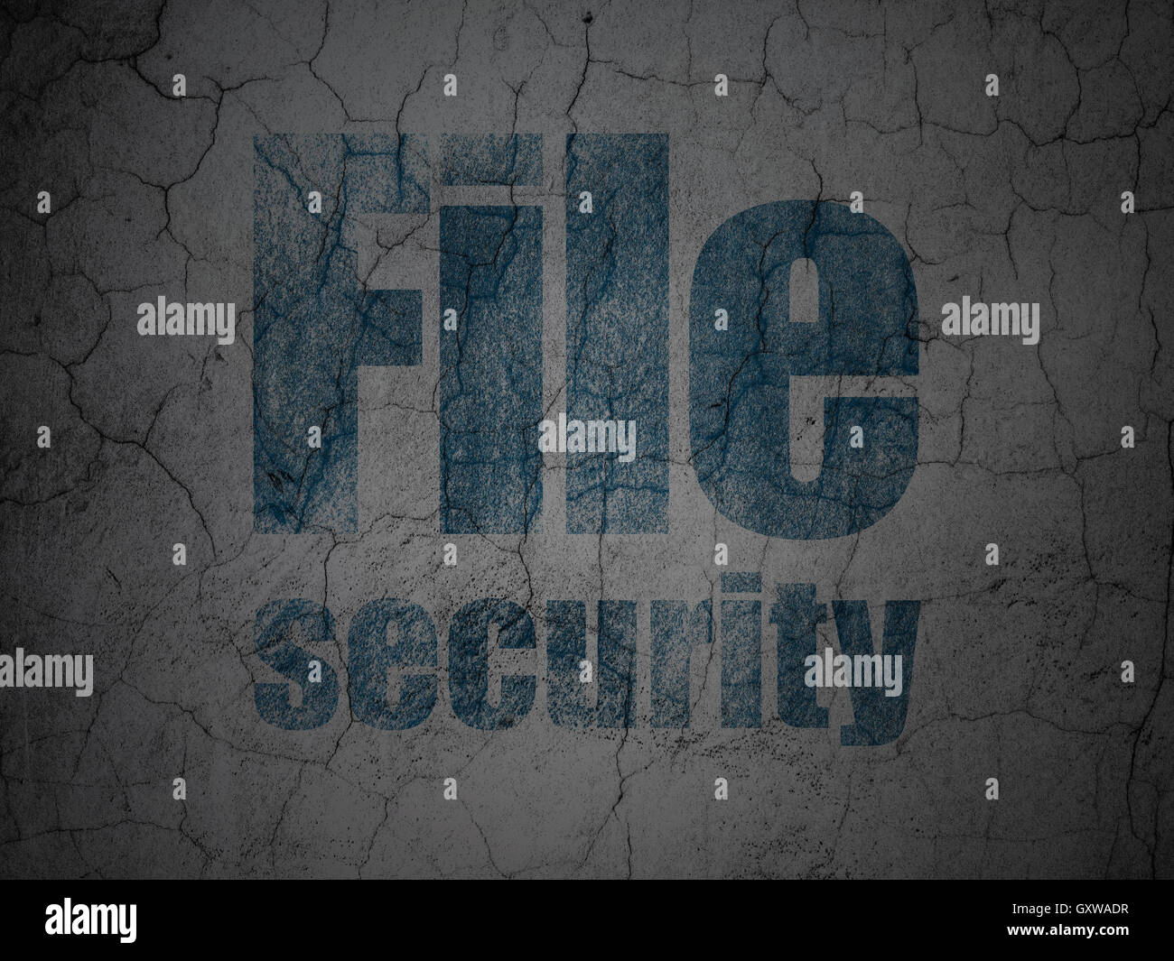 Security concept: File Security on grunge wall background Stock Photo ...