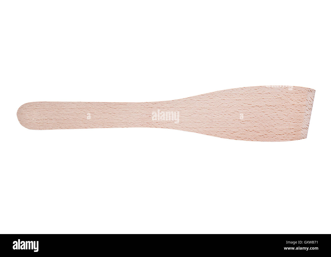 Wooden spatula isolated on white background. Light color Stock Photo ...