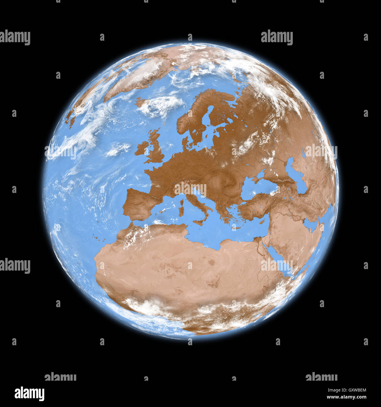 Europe on Earth Stock Photo - Alamy