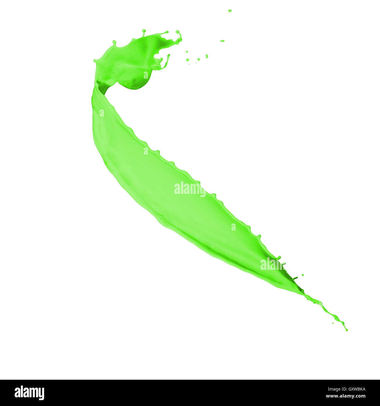 green paint splash Stock Photo - Alamy