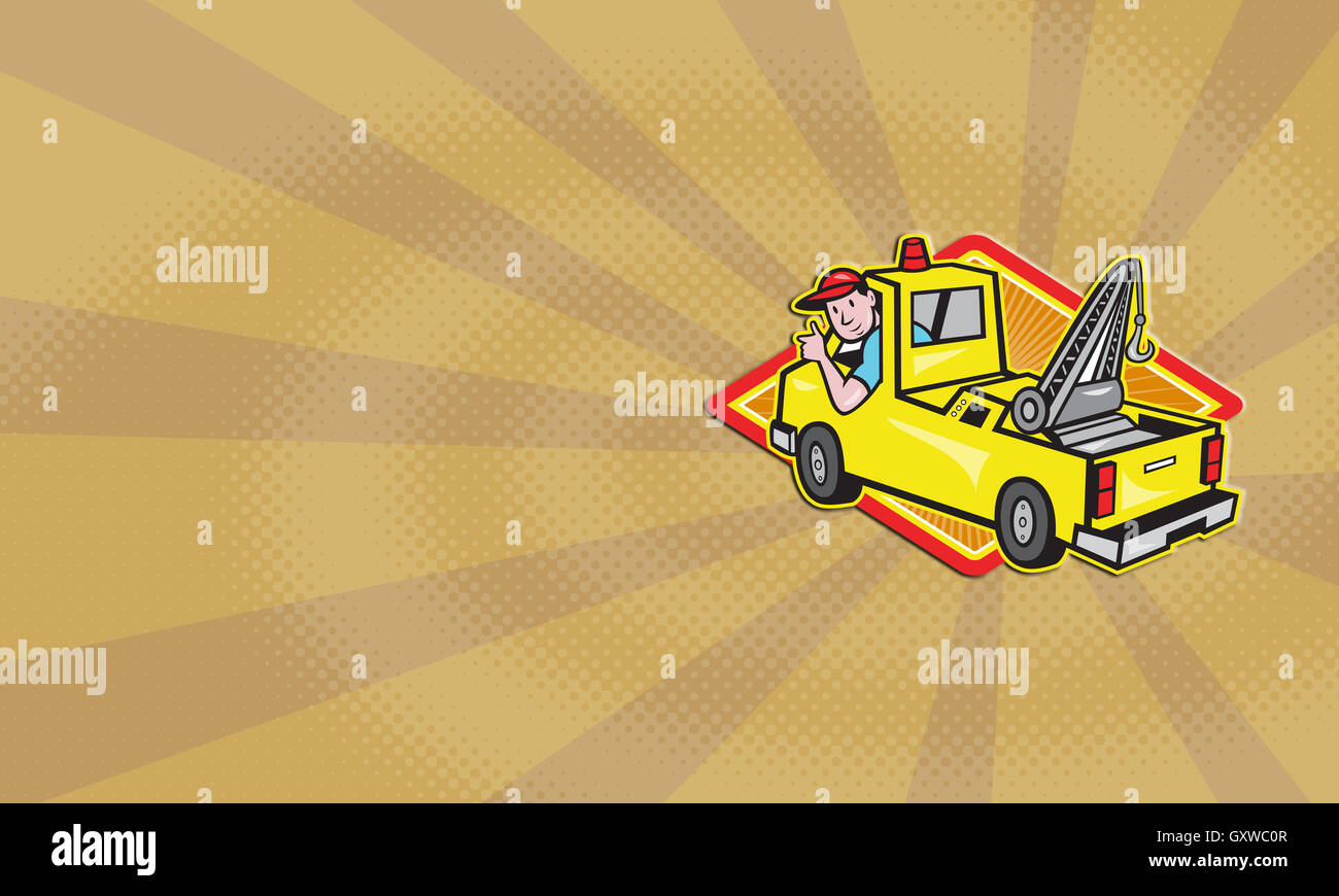 Cartoon tow truck hi-res stock photography and images - Alamy
