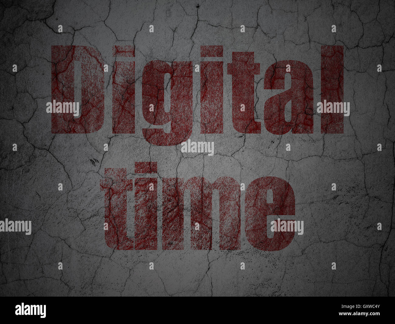 Timeline concept: Digital Time on grunge wall background Stock Photo ...