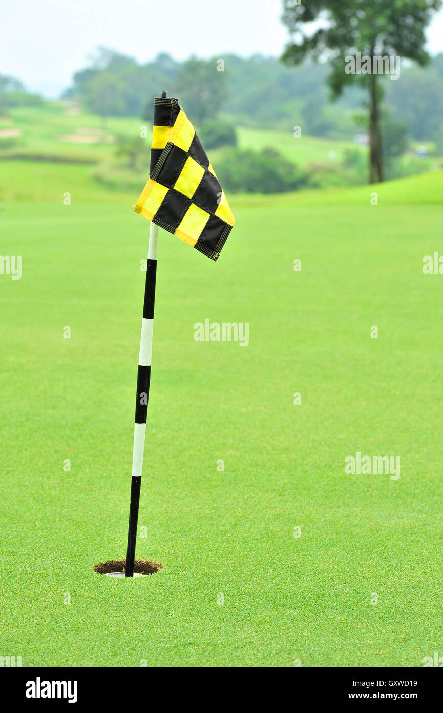 Practice Golf Putting Hole Stock Photo - Alamy