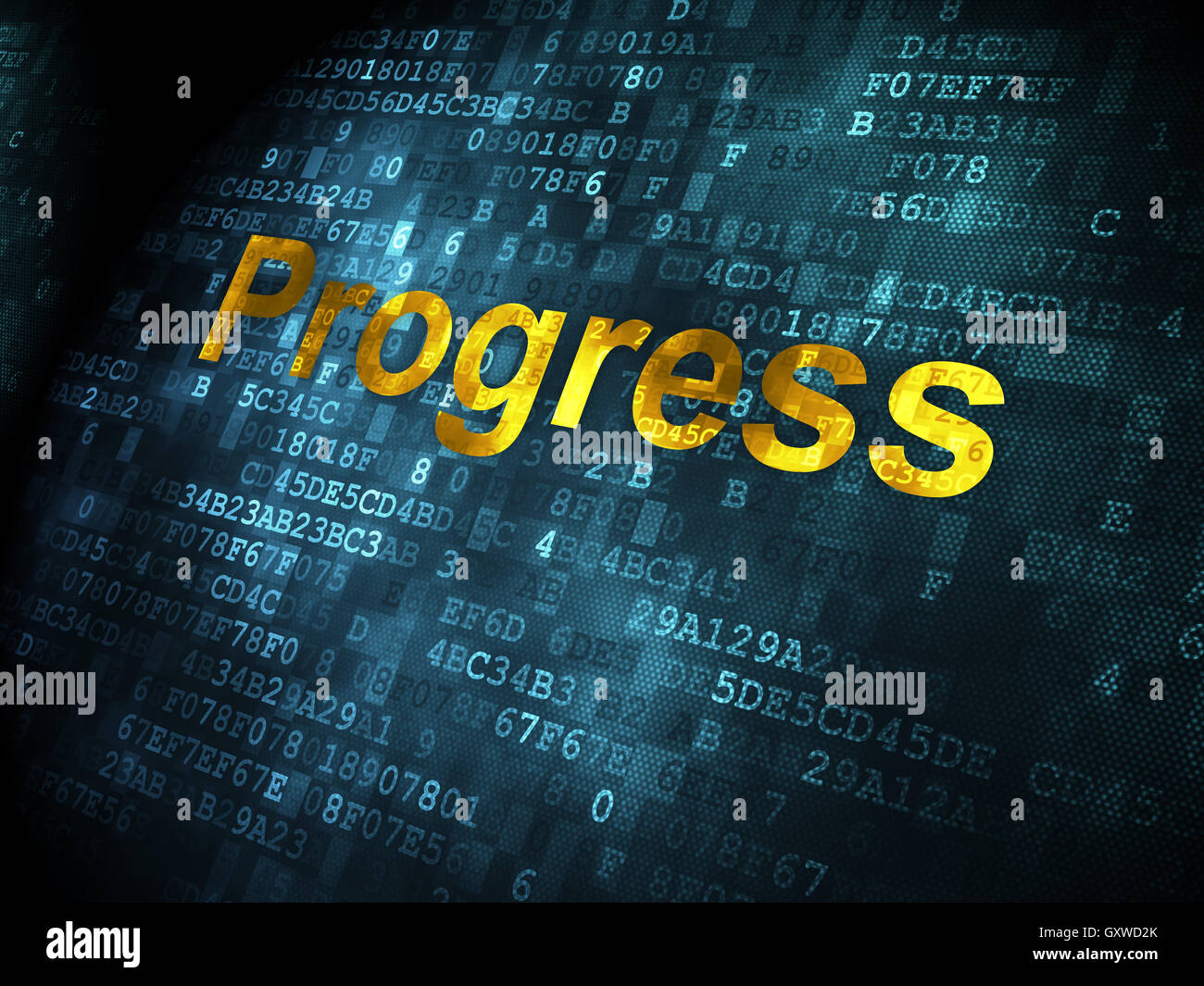 Finance concept: Progress on digital background Stock Photo - Alamy
