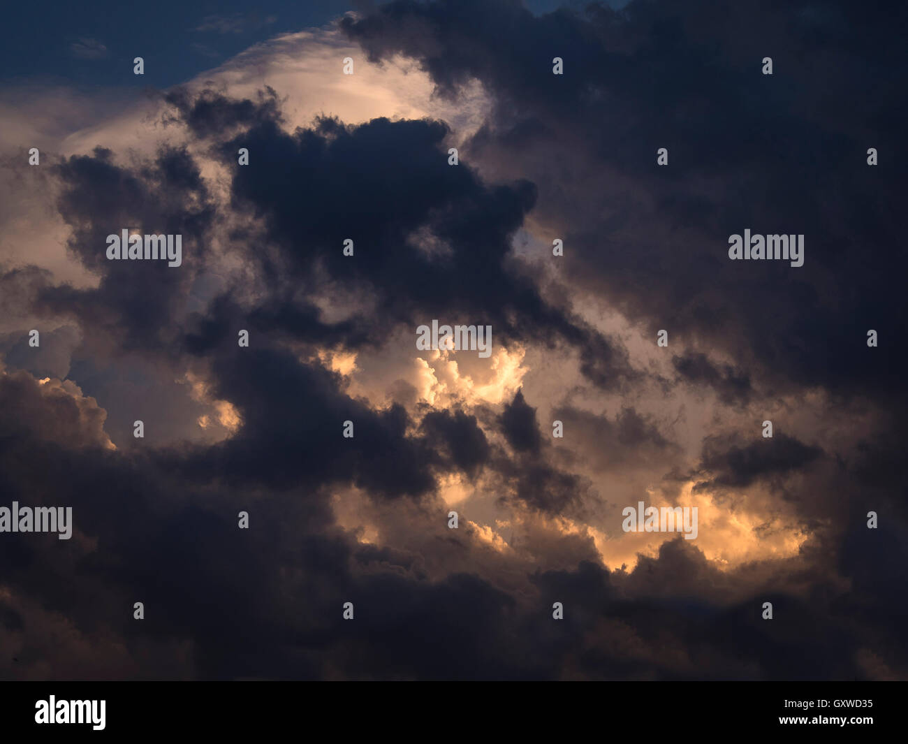 Storm is over and you see sunshine coming. Shows how there is hope ...