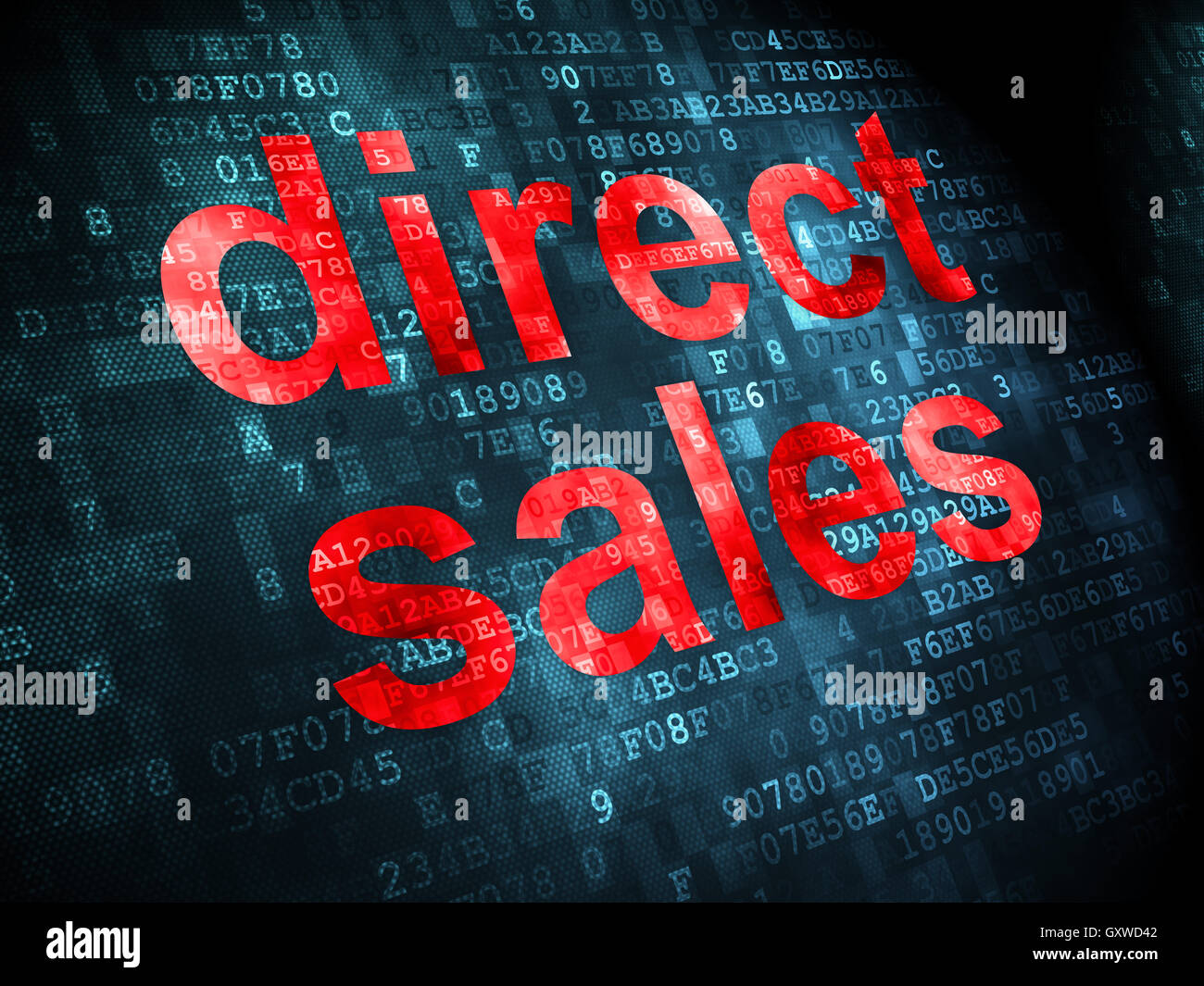 Advertising concept: Direct Sales on digital background Stock Photo - Alamy