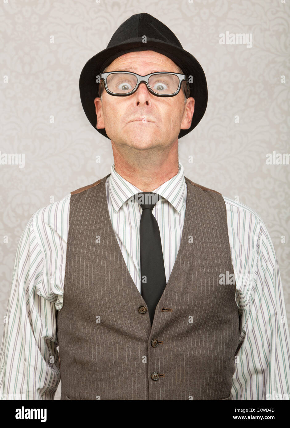 1950s scared hi-res stock photography and images - Alamy