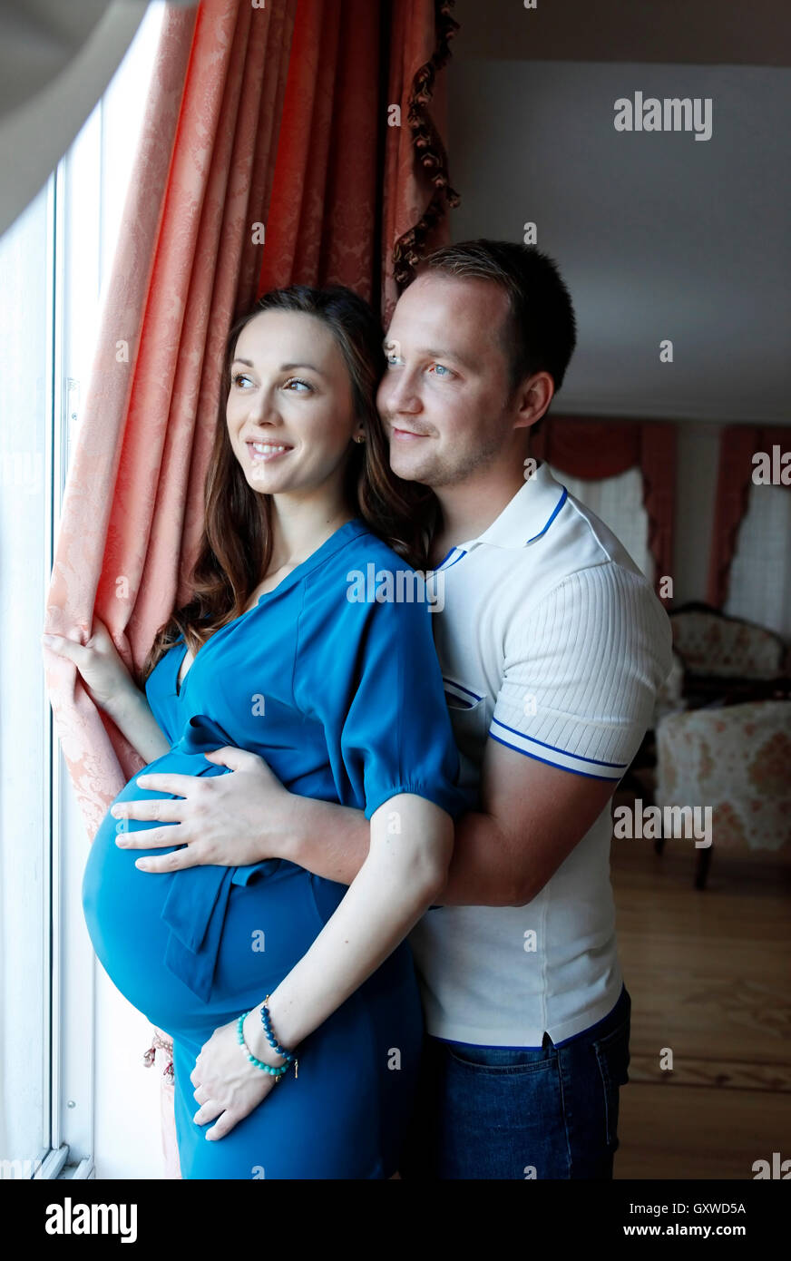 Happy beautiful pair Stock Photo - Alamy