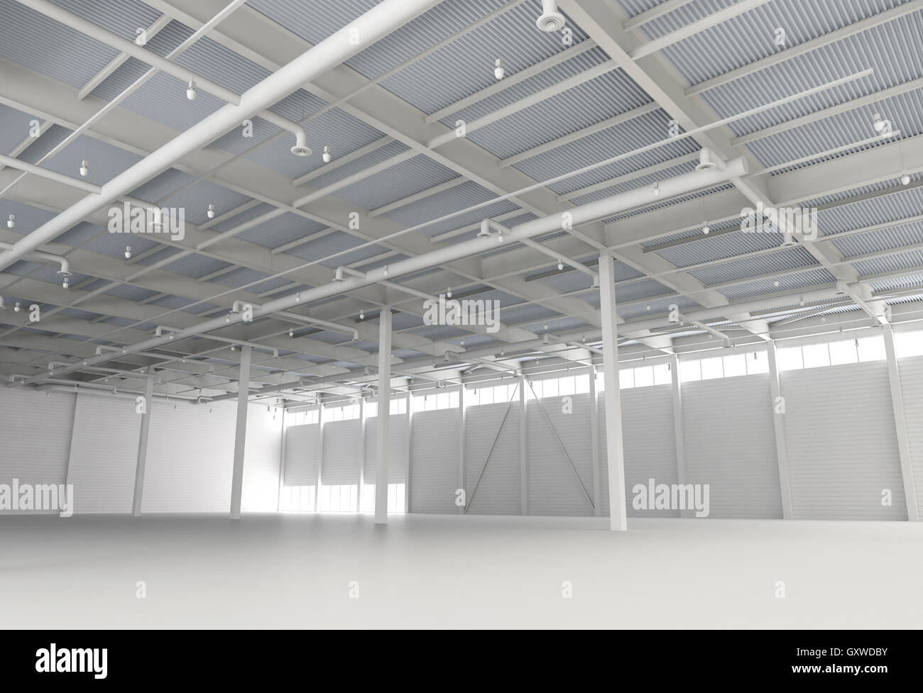 New Modern Empty Storehouse Stock Photo - Alamy