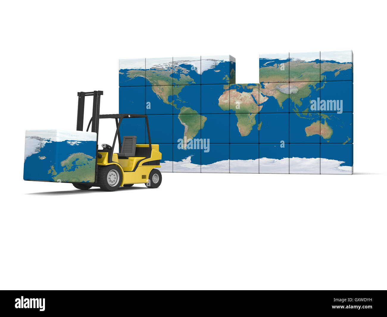 Construction logistics Cut Out Stock Images & Pictures - Alamy