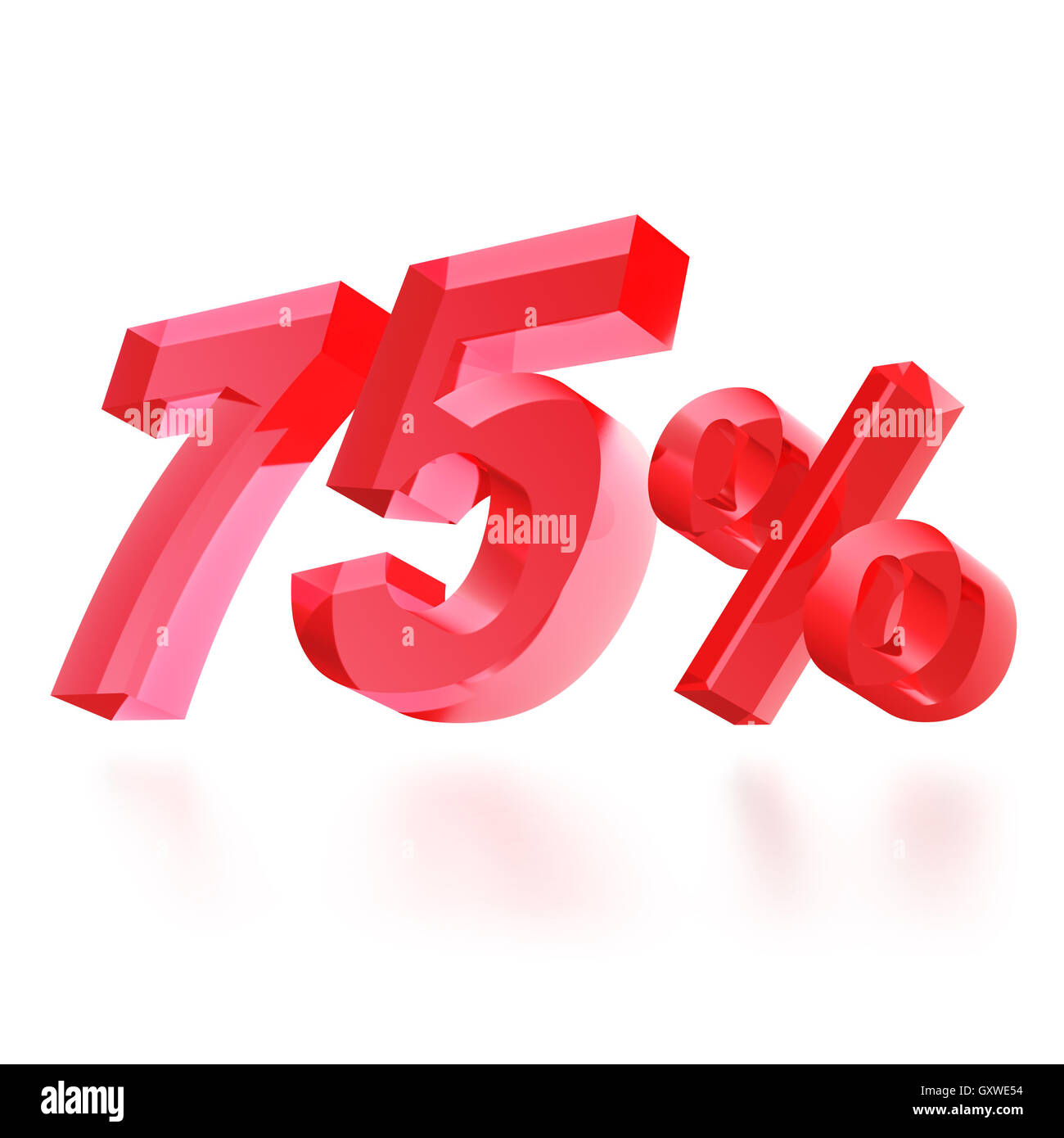 Sale sign 75 off hi-res stock photography and images - Alamy
