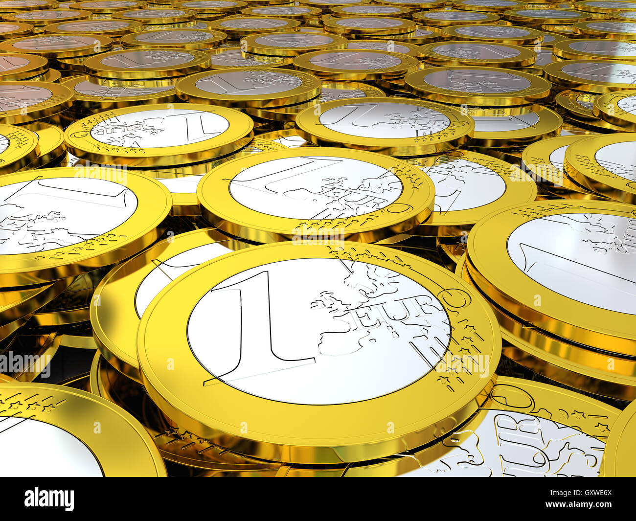 Pile of euro coins hi-res stock photography and images - Alamy