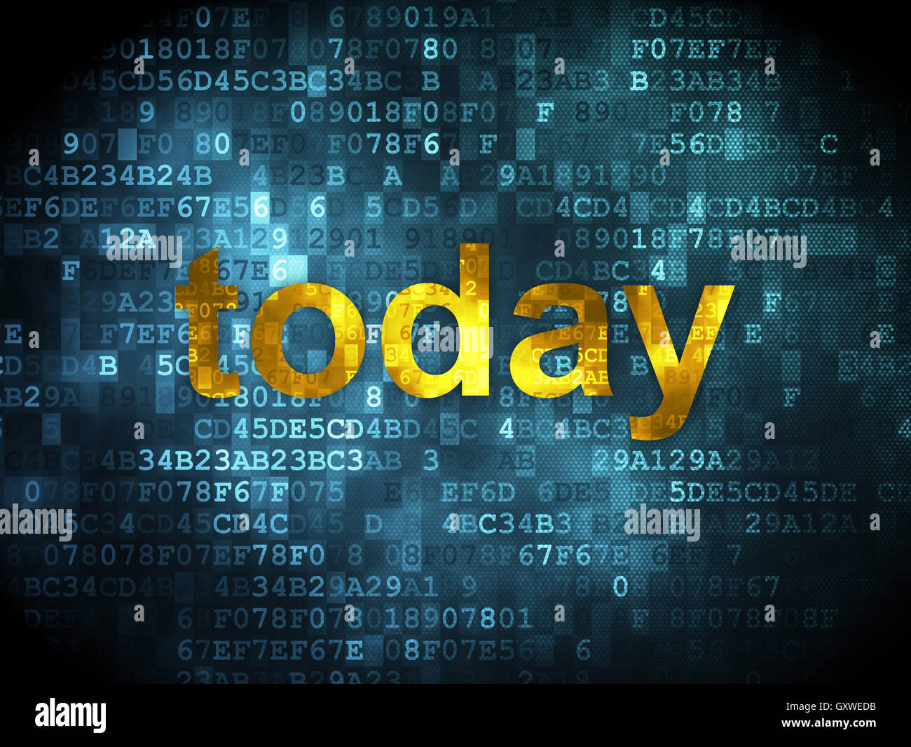 Time concept: Today on digital background Stock Photo - Alamy