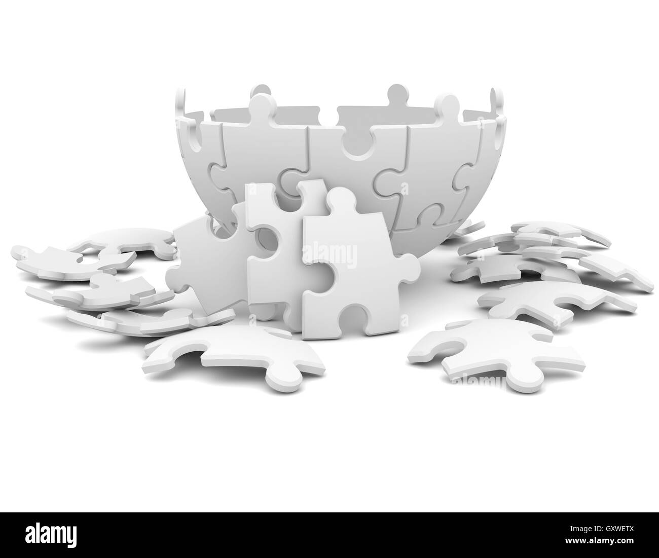 Metal puzzles Black and White Stock Photos & Images - Alamy