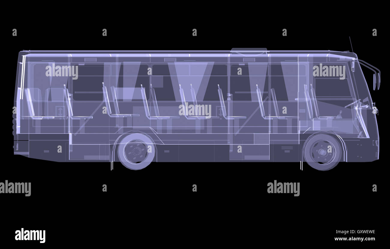 Big bus. X-ray Stock Photo - Alamy