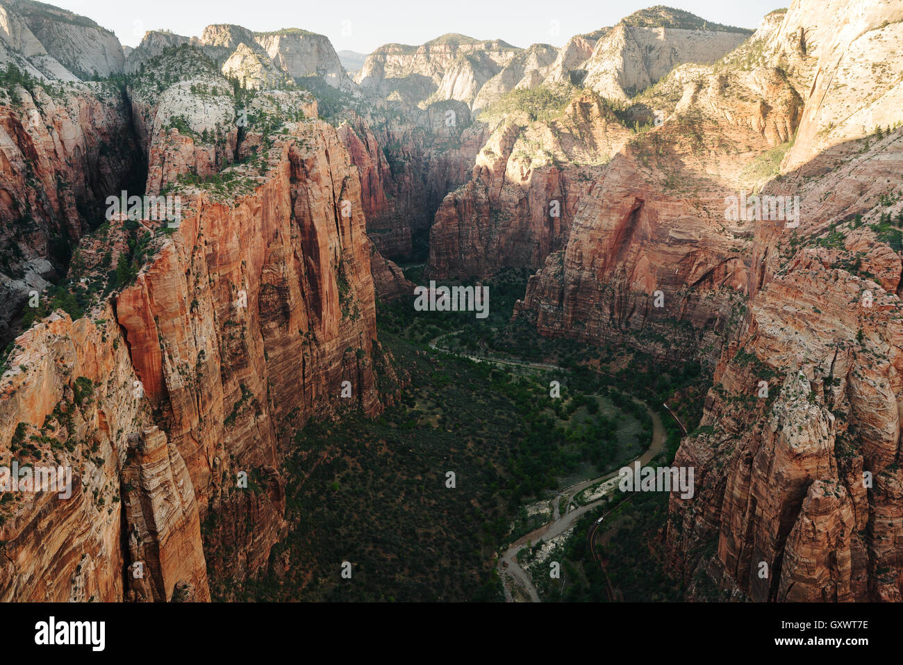 View from Angel's Landing in Zion National Park Stock Photo - Alamy