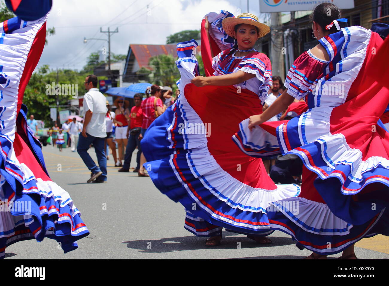 Image from the Independence Day Parade 2016 in Quepos, Costa Rica Stock ...