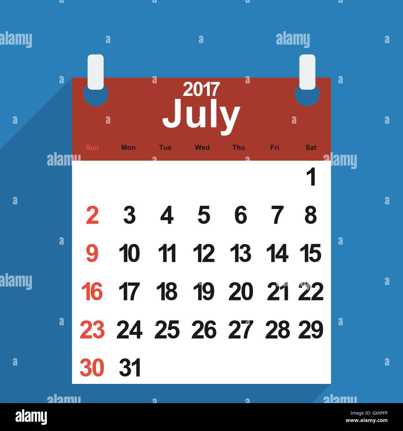 Days of week calendar icon hi-res stock photography and images - Alamy