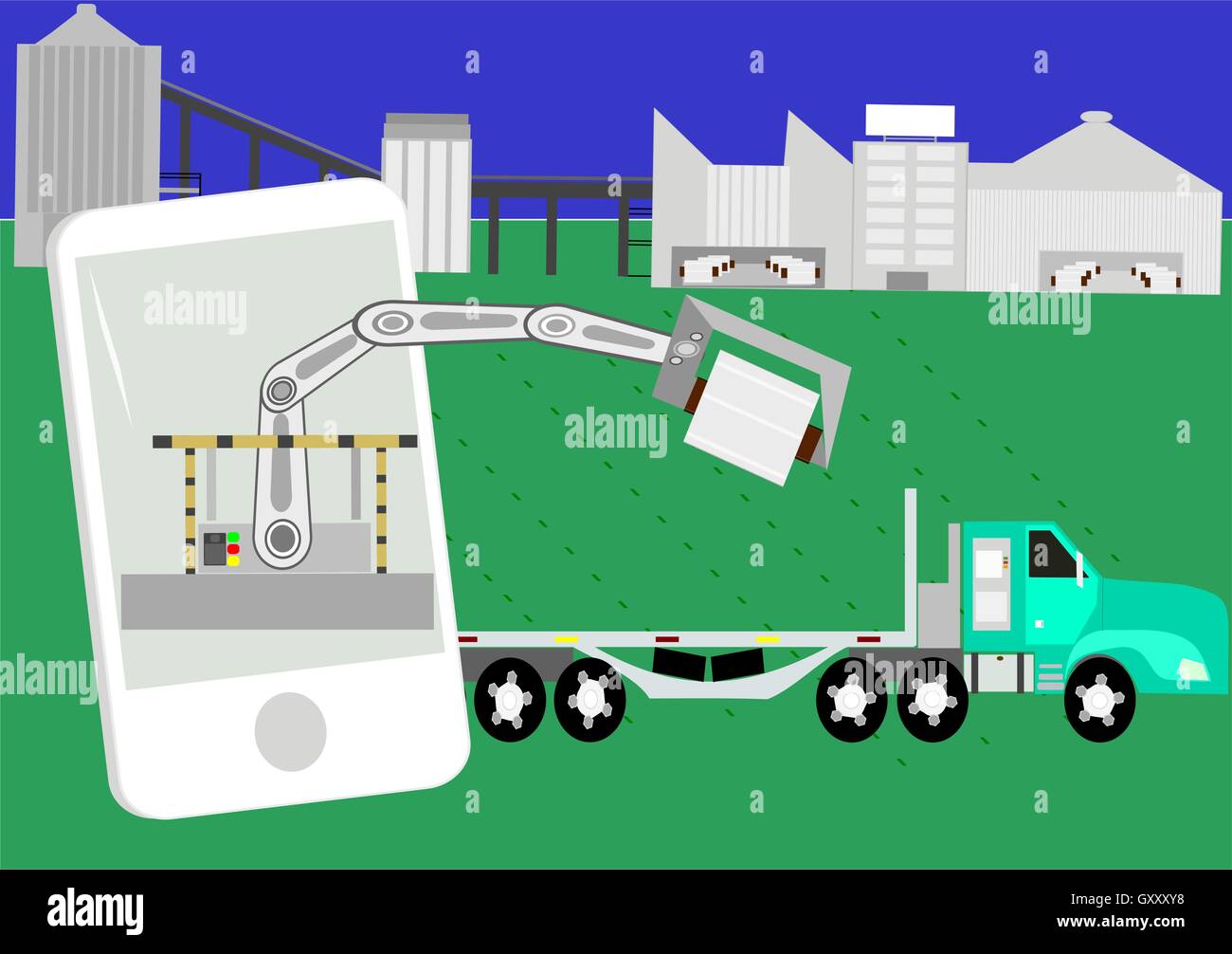 Automated control systems Stock Vector Images - Alamy